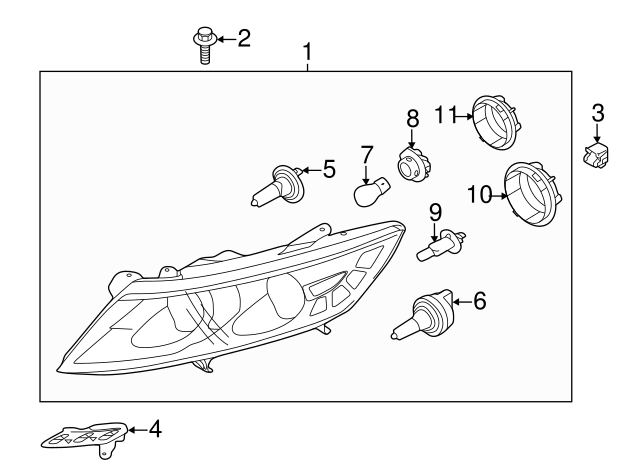 2012-2013 Kia Optima Composite Assembly 92101 4C000 | OEM Parts Online