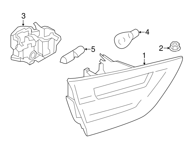 2017-2019 BMW Back Up Light Assembly 63-21-7-417-476 | AutoNationParts.com