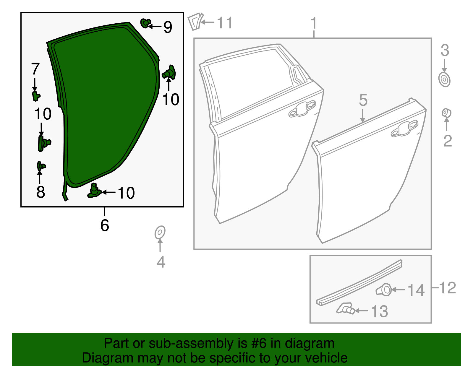 72850-TVA-A02 - Door Weather-Strip 2018-2022 Honda Accord | Honda Parts ...