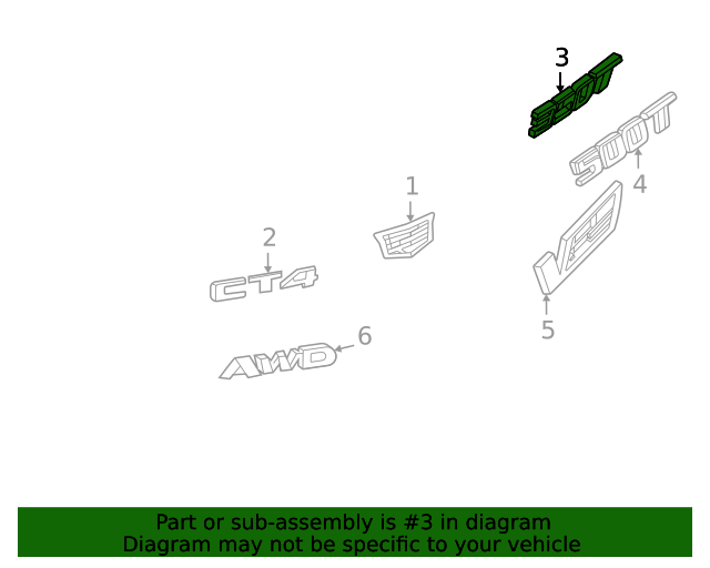 Genuine OEM Galvano Silver Emblem (350 T) Part# 84983508 Fits 2020-2024 ...