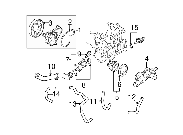 91314-634-000 - Engine Coolant Pipe O-Ring 1985-2011 Honda | Toronto ...