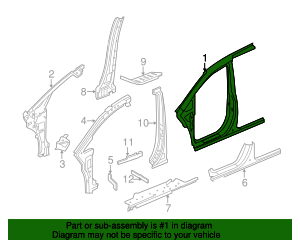 04635-TK8-A20ZZ - Panel Set, R Front (Outer) 2011-2013 Honda Odyssey ...