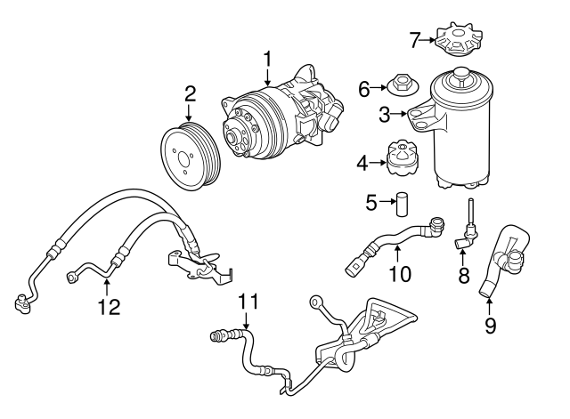 32416786795 - 2008-2019 BMW Expansion Hose 1ST Part 324036 (32-41-6-786 ...