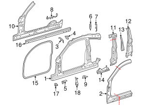205-630-40-03 - Aperture Reinforced 2017-2020 Mercedes-Benz | Mercedes ...