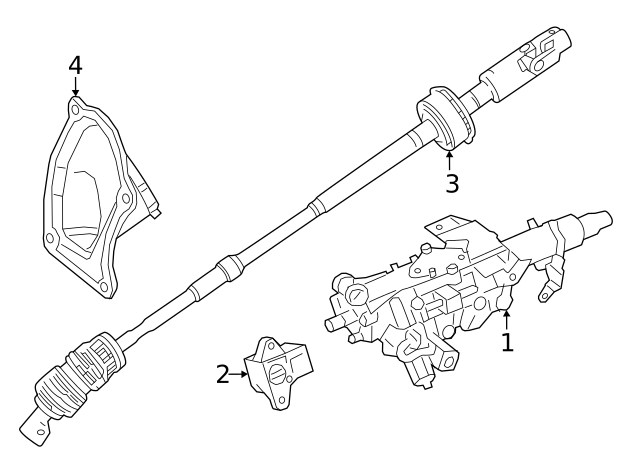 45260-50110 - Steering Shaft 2021-2023 Toyota Mirai | Group 1 Auto Parts