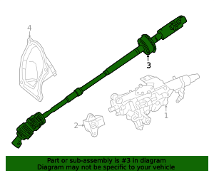 45260-50110 - Steering Shaft 2021-2023 Toyota Mirai | Group 1 Auto Parts