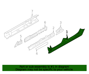 51449XC00A9P - Rocker Panel 2019-2022 Subaru Ascent | Bam Wholesale Parts
