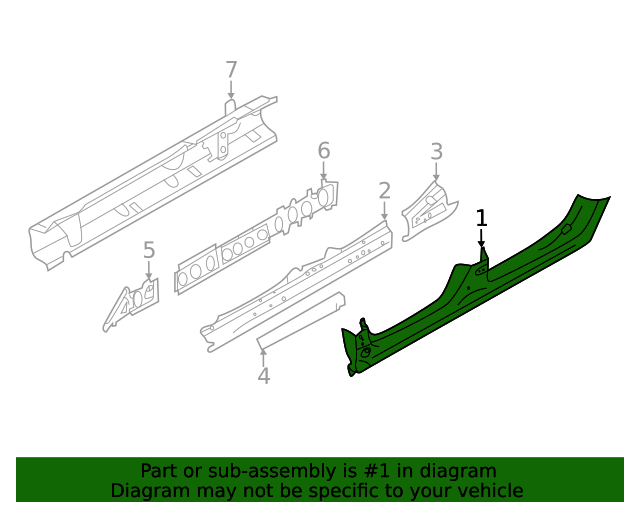 51449XC00A9P - Rocker Panel 2019-2022 Subaru Ascent | Bam Wholesale Parts