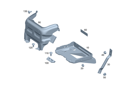 Engine Compartment Partition Wall, Wheel Well Detachable Parts for 2024 ...