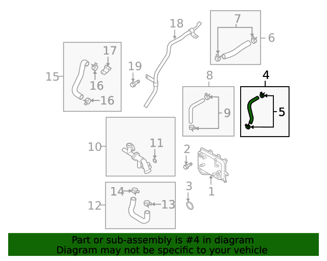25422-S2500 - Outlet Hose 2020-2024 Kia Telluride | Kia.Parts Store