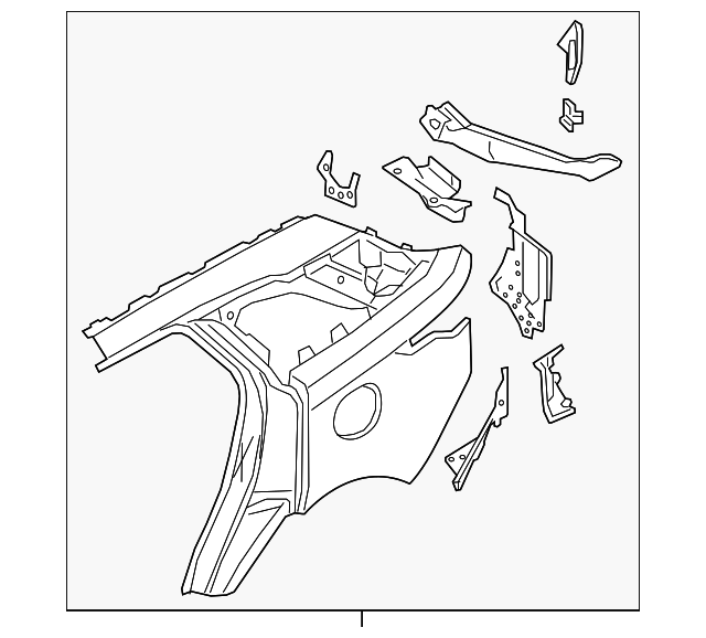 Genuine OEM Quarter Panel Part# LR091293 Fits 2018-2023 Land Rover ...