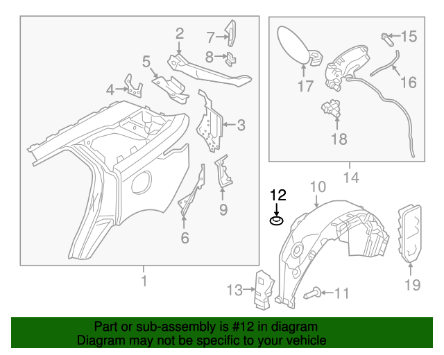 Genuine OEM Floor Pan Heat Shield Clip Part# LR033697 Fits 2013-2023 ...