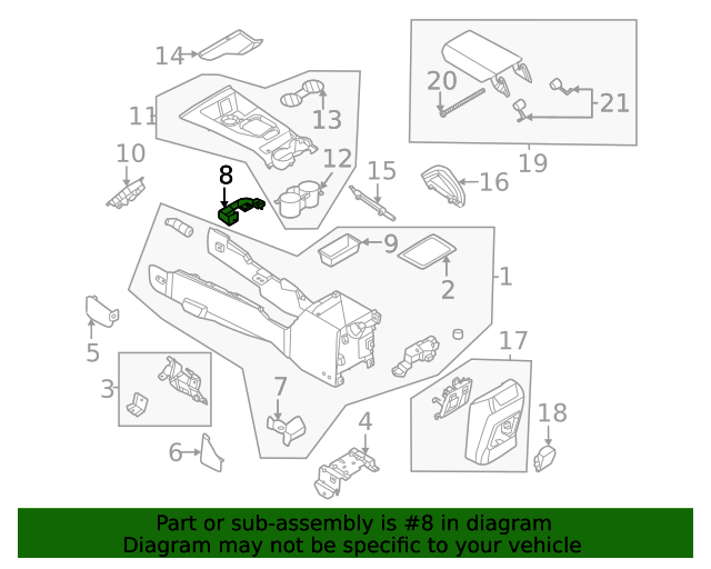 2021 Ford Bronco Upper Bracket M2DZ-78043B92-B | TascaParts.com