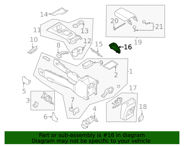 Genuine OEM Ford Part - Grip Handle M2DZ-78112C79-BC | Genuine OEM Ford ...