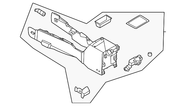 2021-2024 Ford Bronco Console Base M2DZ-78045A36-BB | Varsity Ford