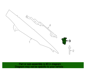 Genuine BMW 51-43-7-321-215 | Upper Quarter Trim Clamp | FREE Shipping ...