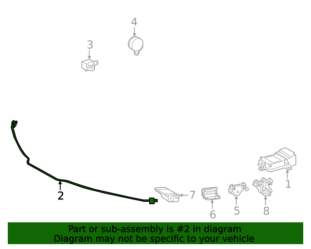 52620-WAA01 - Sensor - 2020-2023 Toyota GR Supra | OEM Genuine Toyota Parts
