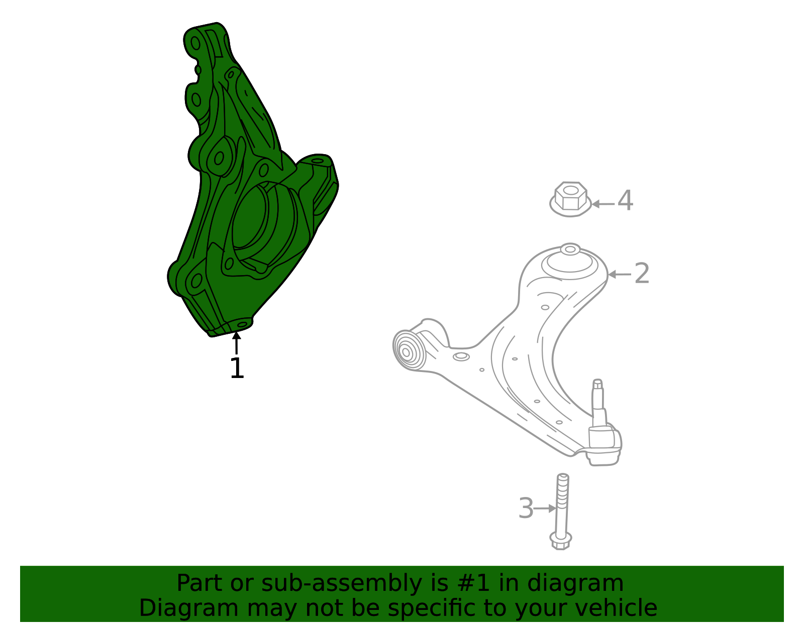 2020-2025 GM Driver Side Steering Knuckle 42757358 GM | GMPartsDirect.com