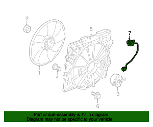 2009-2014 Cadillac Engine Cooling Fan Resistor 25881844 GM ...