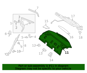213-690-42-07-9K94 - Package Tray Trim 2021-2023 Mercedes-Benz ...