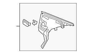 213-690-80-06-8W30 - Upper Quarter Trim 2021-2023 Mercedes-Benz ...