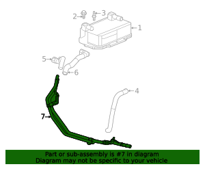 2020-2023 Chevrolet Corvette Water Pump Outlet Pipe 84369149 ...