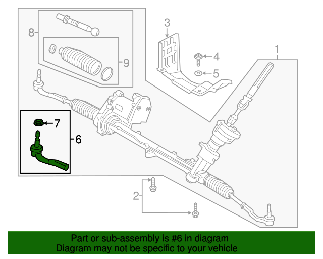 2016-2024 Volvo Outer Tie Rod 31476415 | OEM Parts Online
