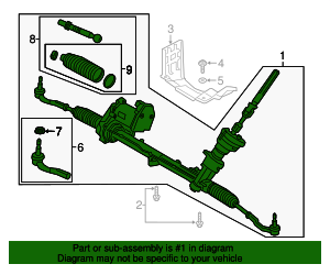 Genuine Rack And Pinion Assembly for 2016-2025 Volvo | Part# 36010518 ...