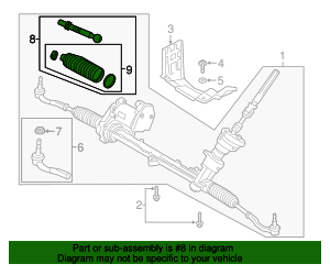 2016-2022 Volvo Inner Tie Rod 31429234 | TascaParts.com