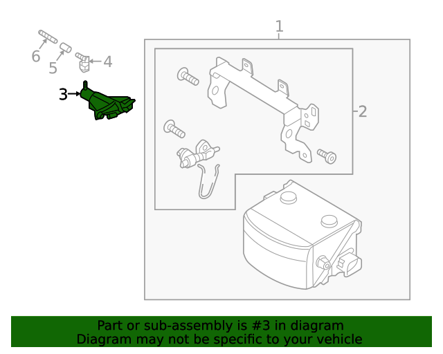 4M8-955-185-A - Headlight Washer Nozzle 2019 Audi Q8 | Audi OEM Parts