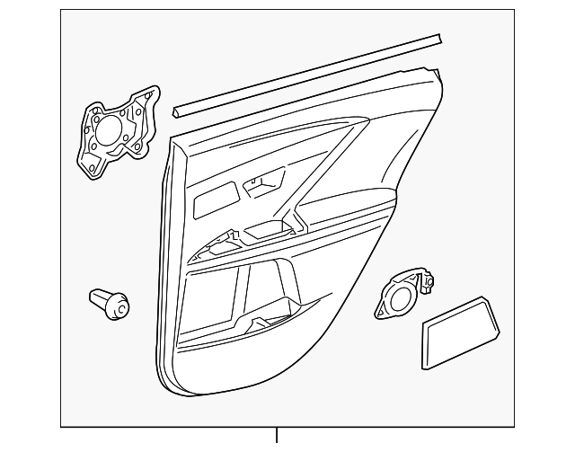 2009-2012 Toyota Venza Door Trim Panel 67640-0T030-C0 | Discount Parts ...