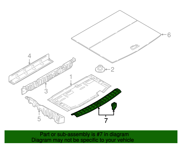 51-47-7-413-689 - Loading sill cover 2016-2022 BMW X1 | AutoNation Parts