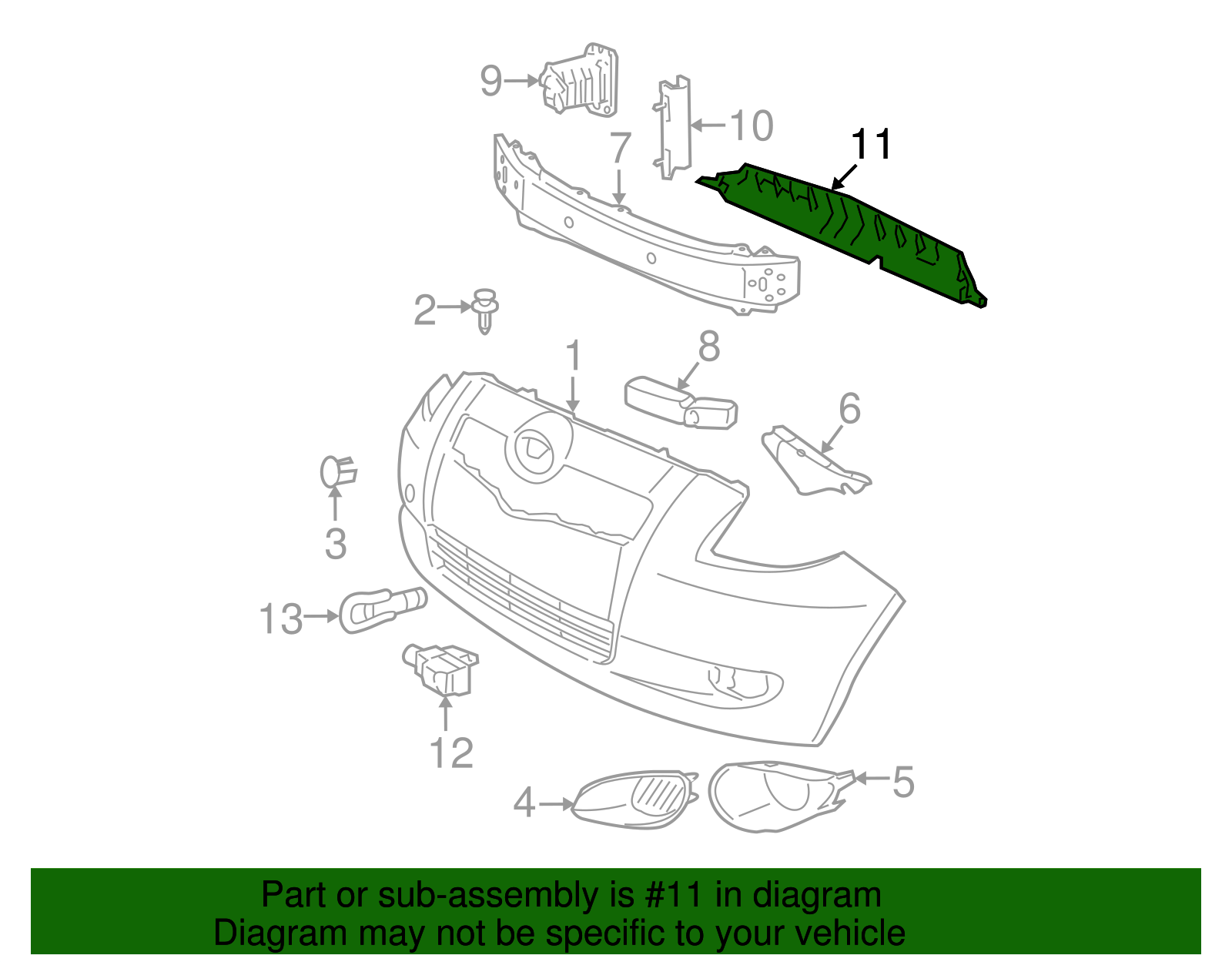 Genuine Toyota Absorber part# 52617-52030 for 2007-2012 Toyota Yaris ...