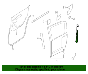 82293-7S000 - Corner Cover - 2004-2015 Nissan | Nissan OEM Parts Direct