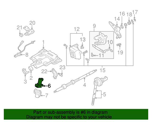 2005-2007 Toyota Steering Shaft Universal Joint 45219-0C010 ...