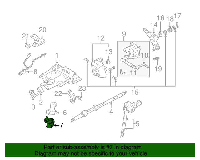 45230-35090 - Steering Shaft Universal Joint - 1996-2004 Toyota ...