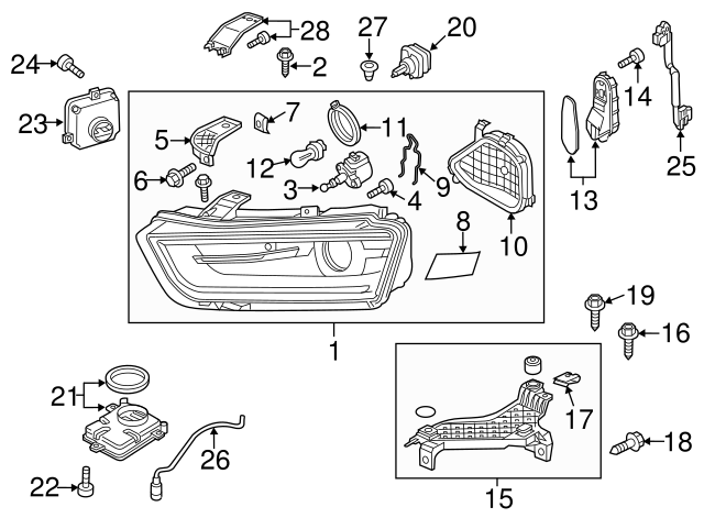 2015 Audi Led Unit 8U0-941-475-A | OEM Vehicle Parts