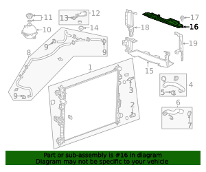 2020-2025 GM Upper Radiator Air Baffle 84147801 GM | GMPartsDirect.com