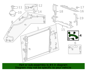 2020-2025 GM Radiator Inlet Hose 84863060 GM | GMPartsDirect.com
