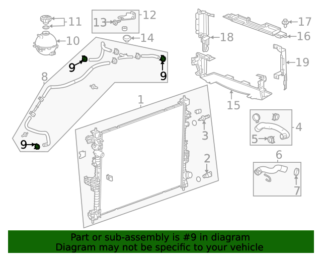2011-2023 GM (Replaces 11547605) Multi-Purpose Clamp 90572587 GM ...
