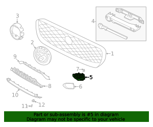 Jaguar OEM Outer Grille Part# T2H52884 | OEM Vehicle Parts