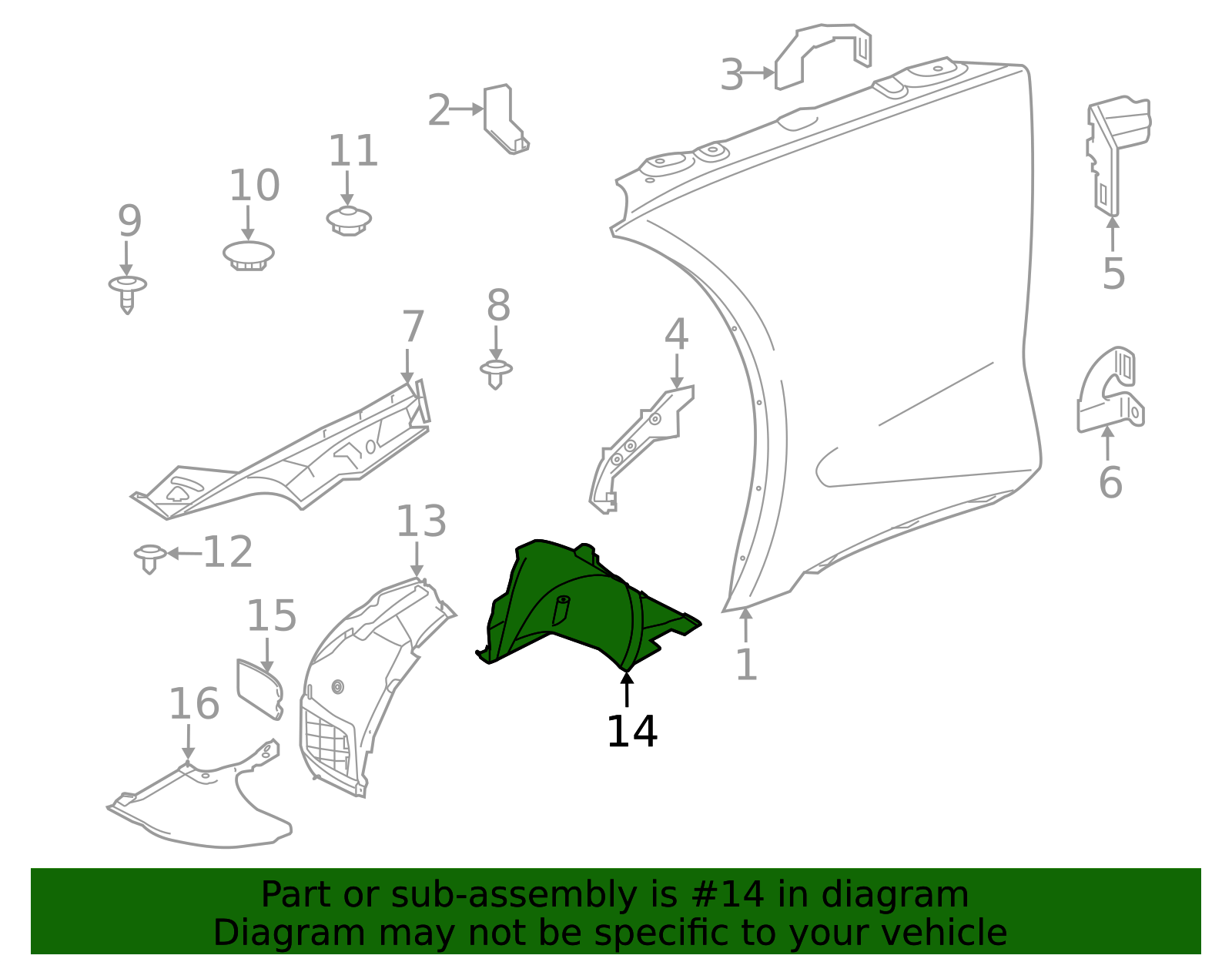 53892-WAA01 - Rear Fender Liner 2020-2025 Toyota GR Supra | Longo ...