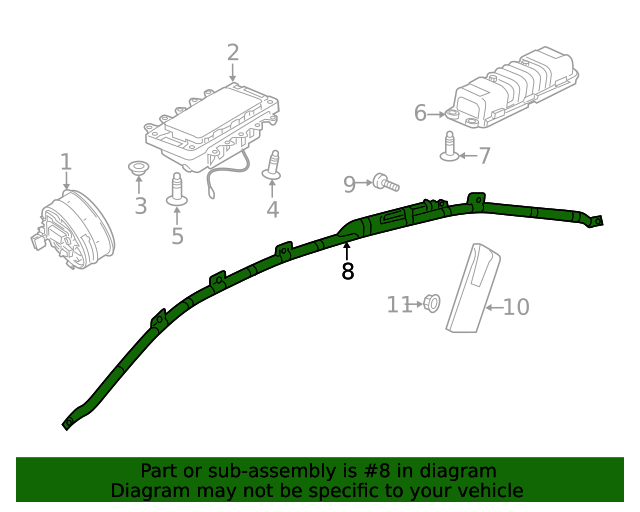 2019-2021 Mercedes-Benz Head Air Bag 177-860-46-00 | MB Parts Center