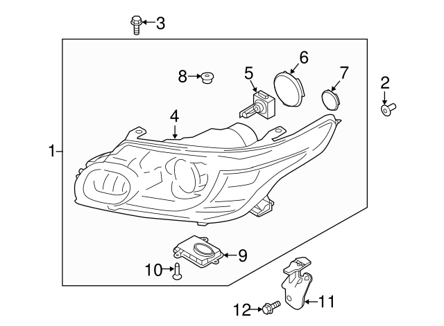 LR057271 - Composite Assembly 2014-2017 Land Rover Range Rover Sport ...