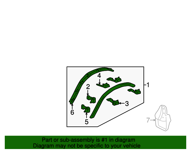 1996-2002 Toyota 4Runner Wheel Opening Molding 75088-35020 | OEM Parts ...