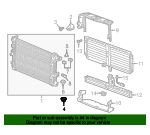 2020-2024 GM Radiator Lower Insulator 84961973 GM | GMPartsDirect.com