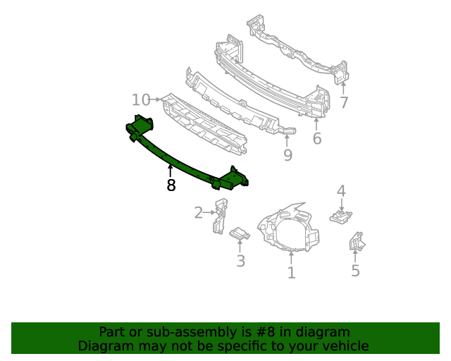 2022-2024 Mitsubishi Lower Reinforced 6400L520 | Mitsubishi Parts Warehouse