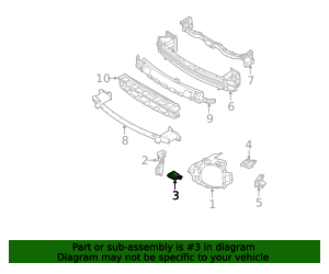 6400A324 - Inner Support - 2022-2024 Mitsubishi | Lasco Auto Parts