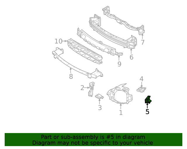 2022-2024 Mitsubishi Outer Support 6400A325 | Mitsubishi Parts ...