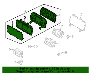 2021-2023 Kia Sorento Instrument Cluster 94001-R5010 | TascaParts.com